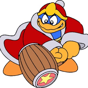Kirby SVG DXF EPS Png Illustrator. King Dedede - Etsy