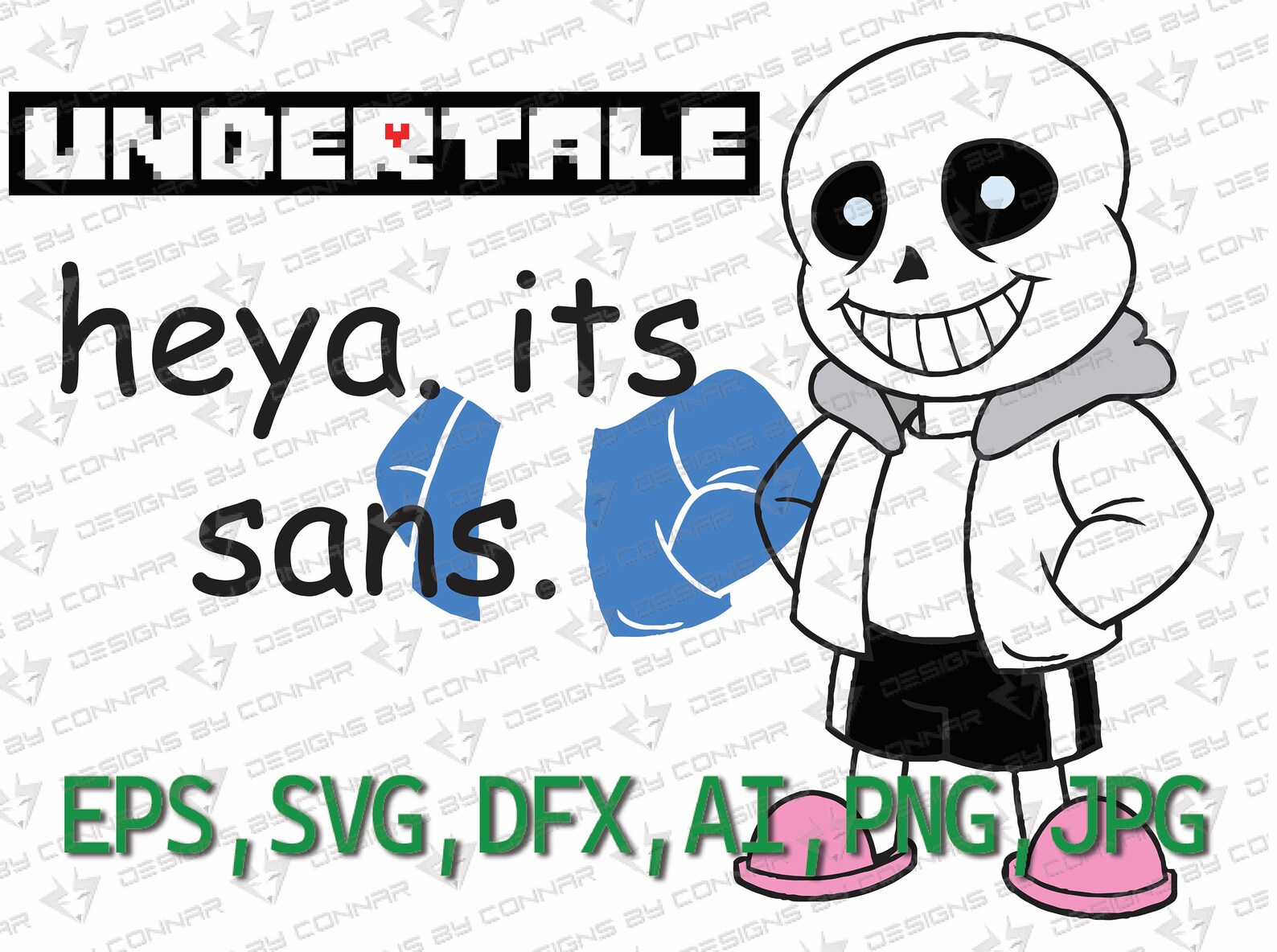 UNDERTALE Svg DXF EPS Png Illustrator. Sans Clipart - Etsy