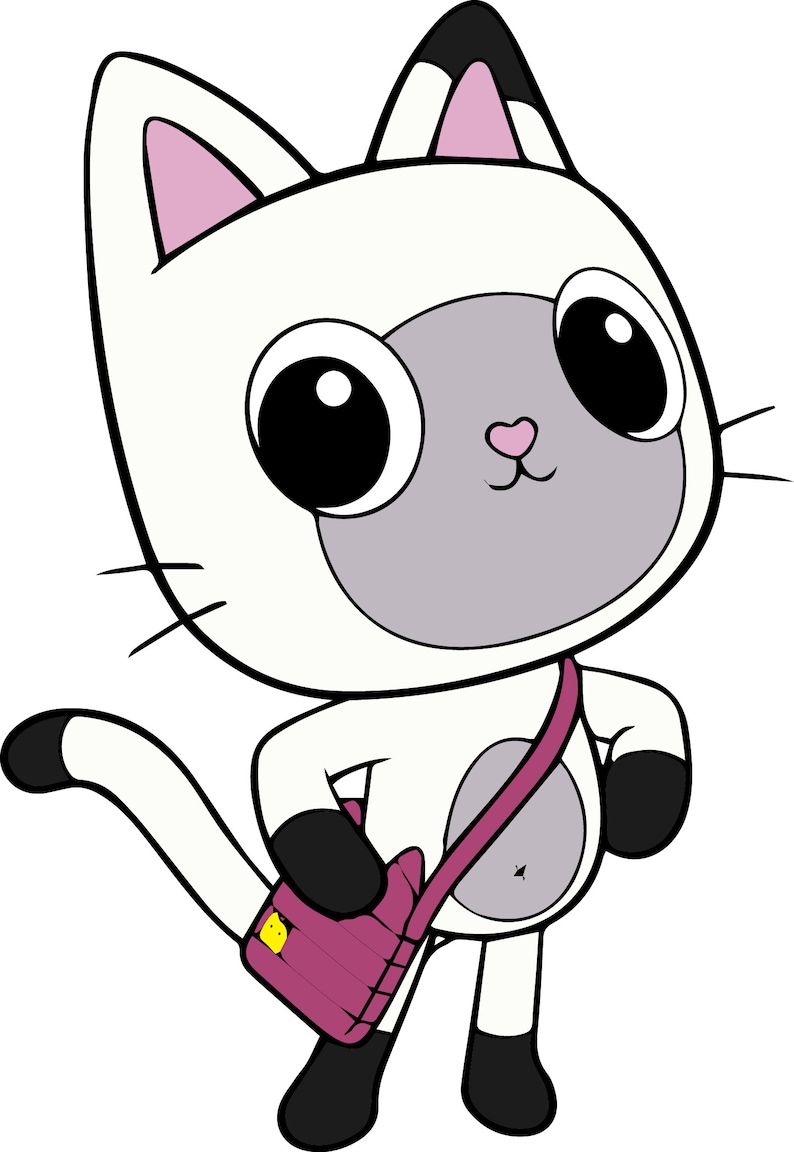 Gabby's Dollhouse SVG DXF EPS Png Illustrator. Gabby and Pandy Clipart, Gabby and Pandy Svg ...