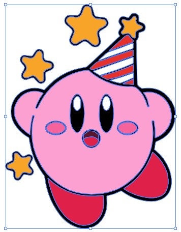 Kirby SVG DXF EPS Png Illustrator. Birthday Kirby Clipart, Birthday ...