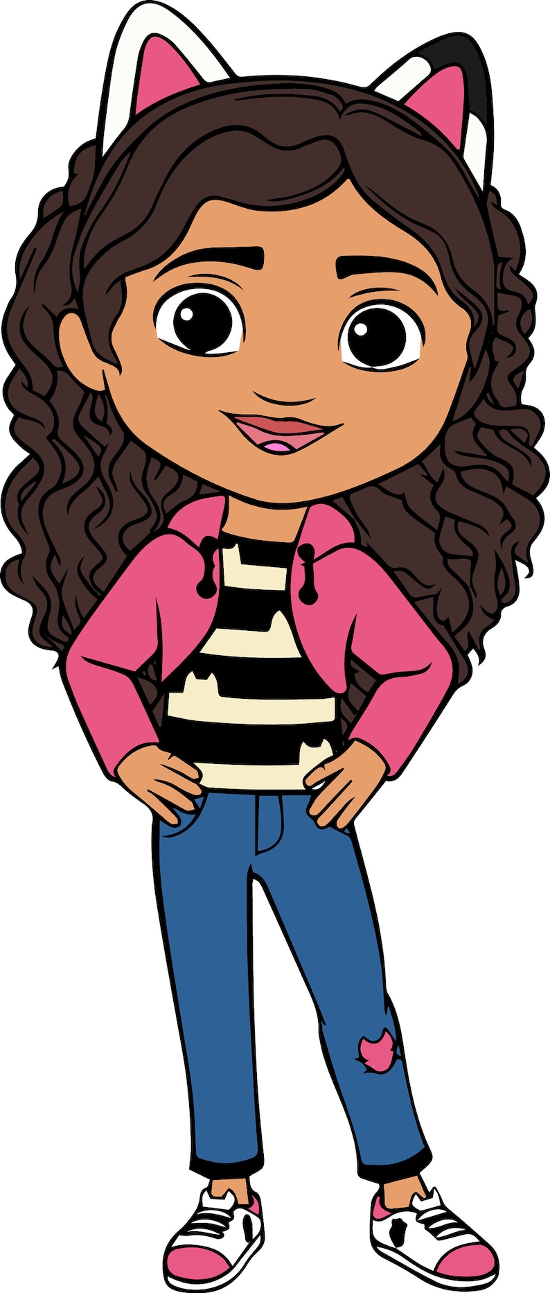 Gabby's Dollhouse SVG DXF EPS Png Illustrator. Gabby and Pandy Clipart ...