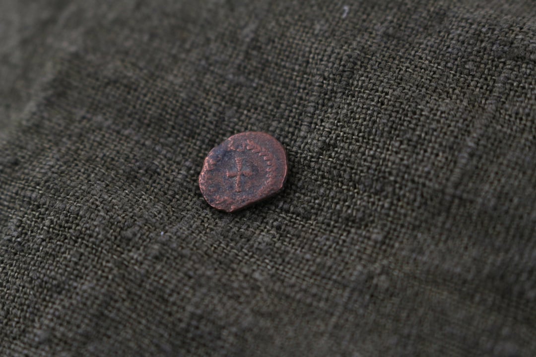 Ancient Roman Coin With Cross - Etsy