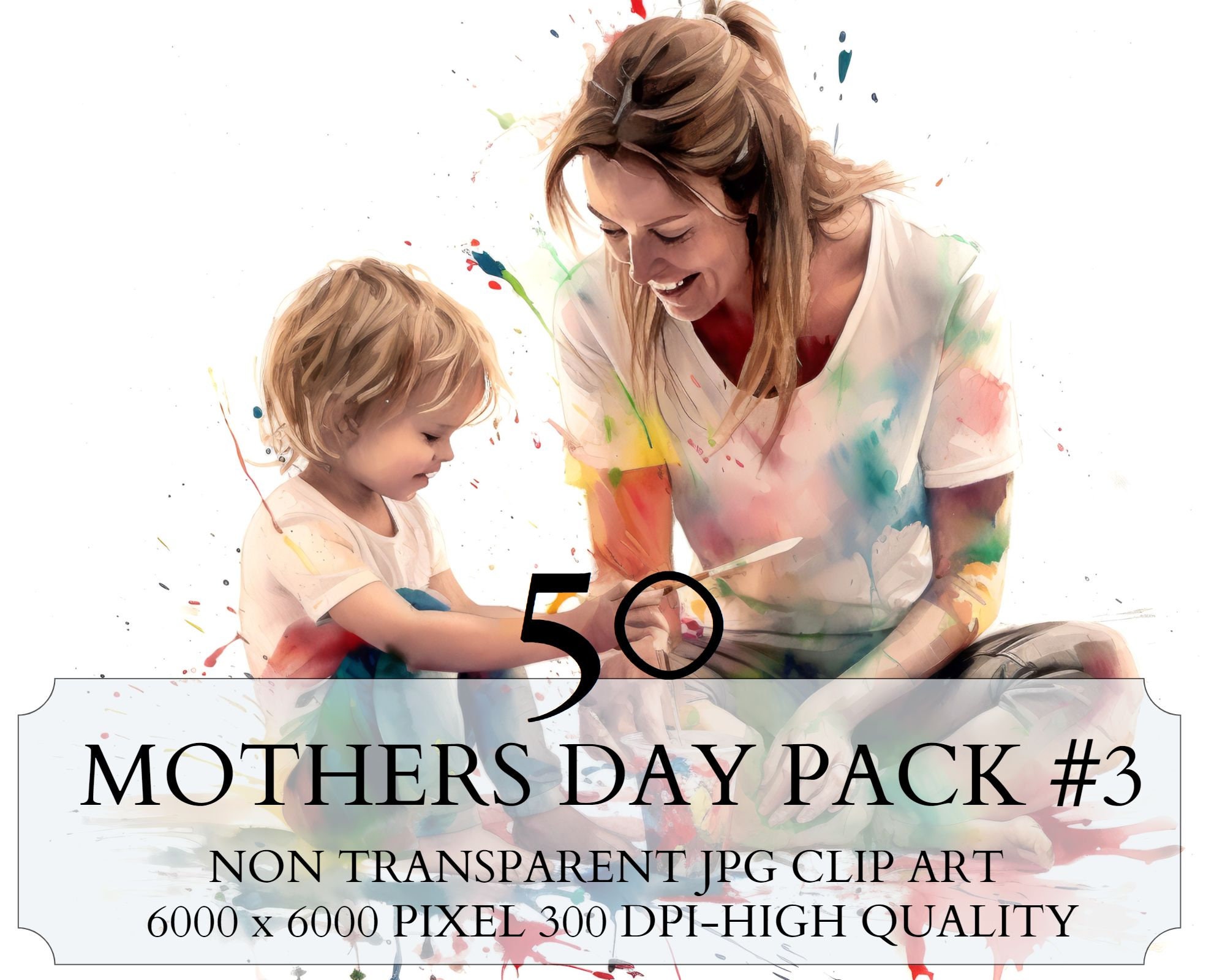 150 Mothers Day Mega Pack Clipart JPG Full Commercial Use - Etsy