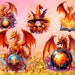 25 Sun Dragon Witch Pack-03 Clipart PNG Full Commercial Use Fantasy ...