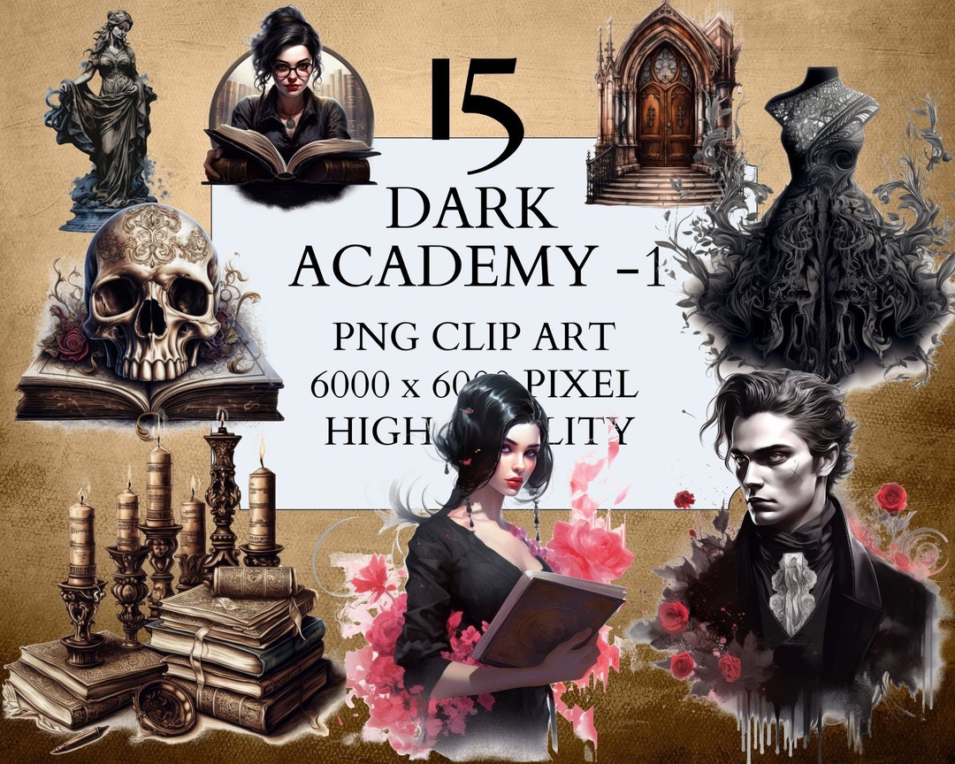 15 Dark Academy Pack-01 Clipart | PNG | Full Commercial Use | Fantasy ...