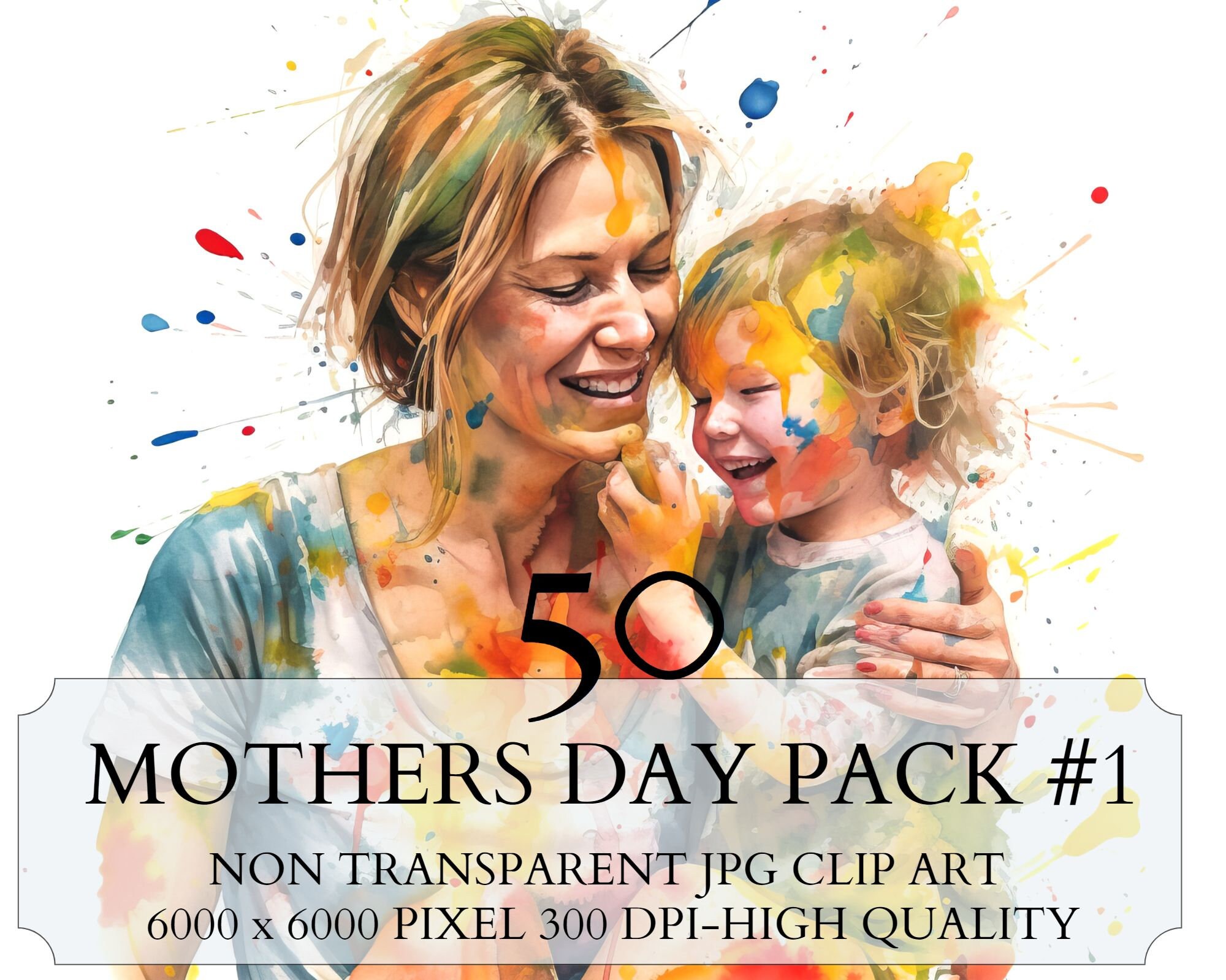 150 Mothers Day Mega Pack Clipart JPG Full Commercial Use - Etsy