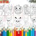 50 Cute Mythical Creatures Coloring Page Bundle Printable SVG PDF ...