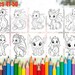 50 Cute Mythical Creatures Coloring Page Bundle Printable SVG PDF ...