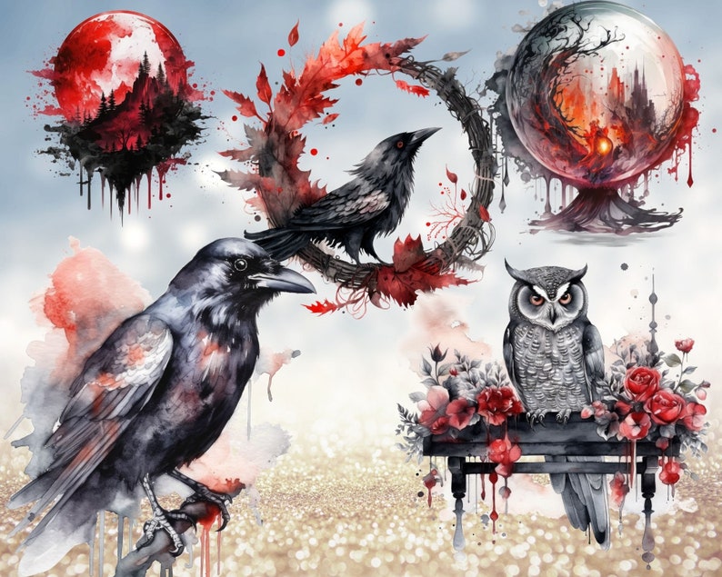 15 Royal Witch Pack Clipart PNG Full Commercial Use Fantasy Clipart ...