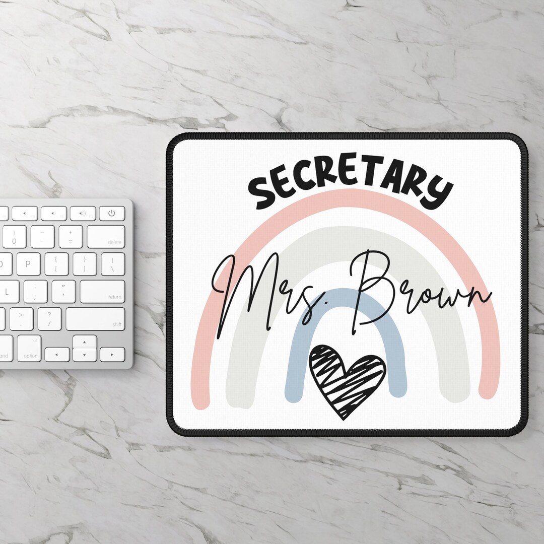 Custom School Secretary Mouse Pad Principal Gift Back-to-school Gift ...
