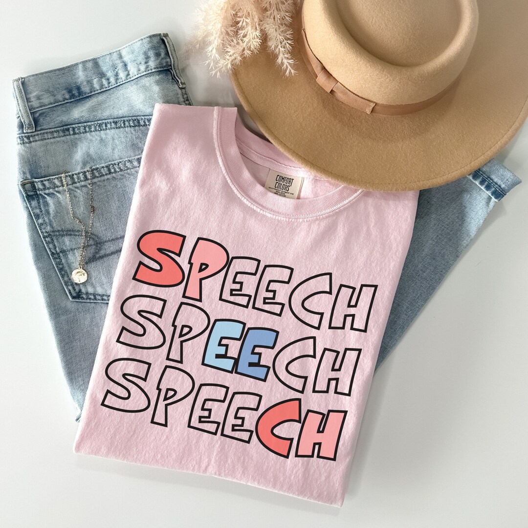 Speech Therapy Shirt Retro Speech Shirt Coworker Gift SLP Shirt Speech ...