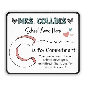 Custom School Principal Mouse Pad Assistant Principal Gift Teacher ...