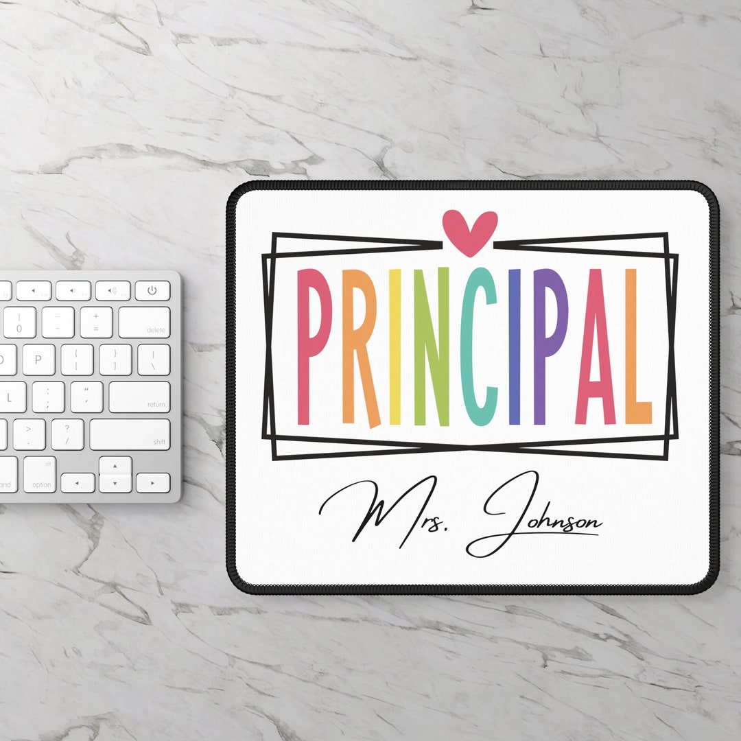 Custom School Principal Mouse Pad Male Principal Gift Back-to-school ...