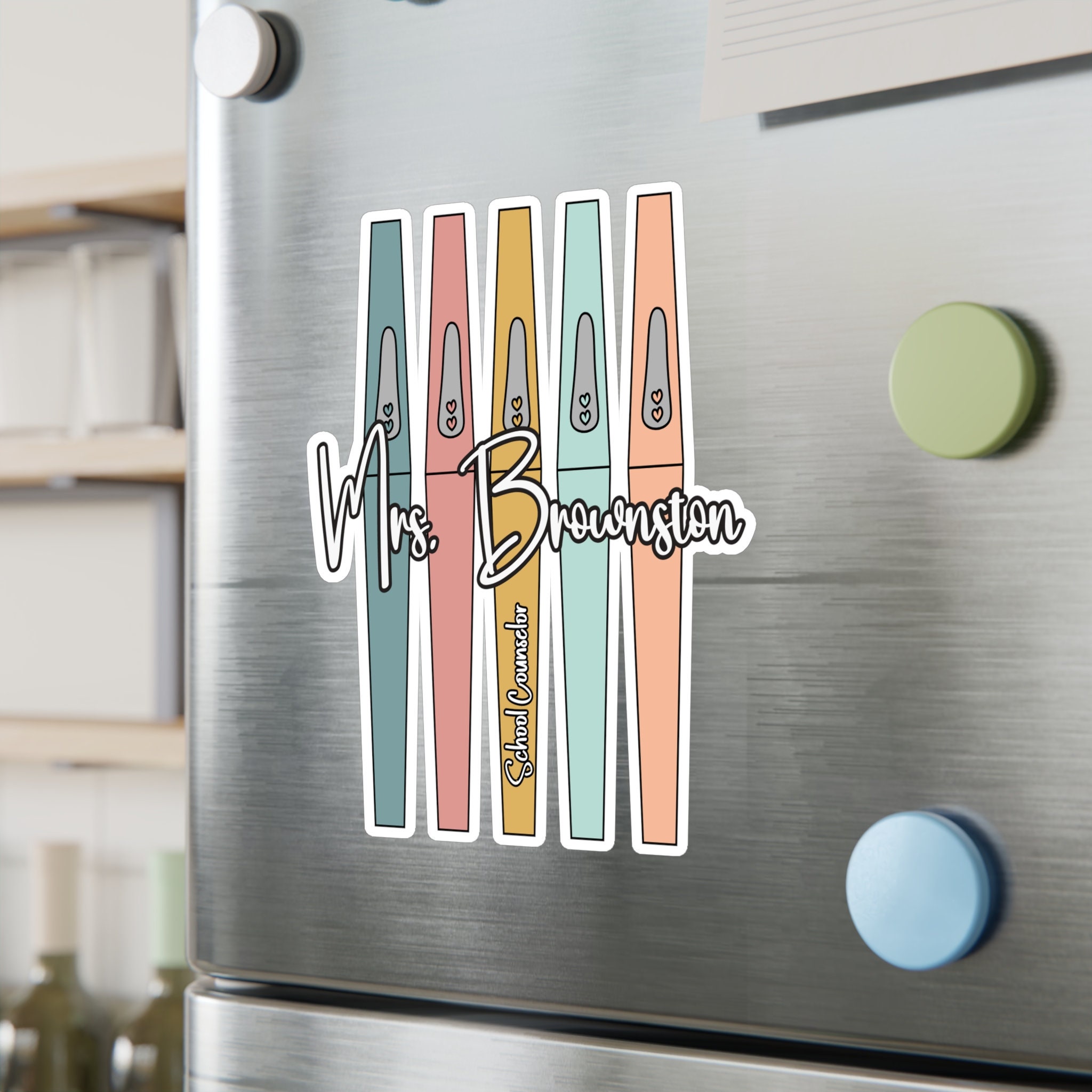 School Counselor Custom Name Sticker Appreciation Gift School Counselor ...