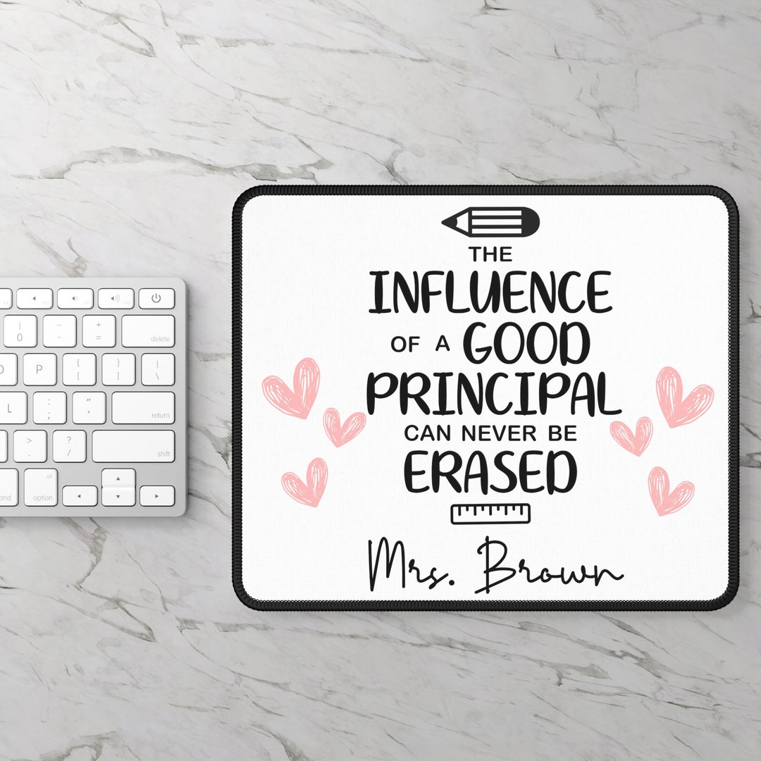 Custom School Principal Mouse Pad Principal Gift Appreciation Gift Back ...