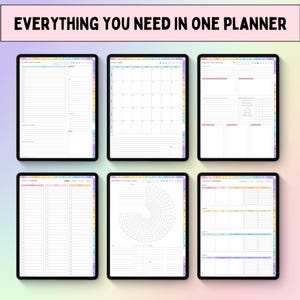 2025 Digital Planner All in One Digital PDF Journal and Tracker - Etsy