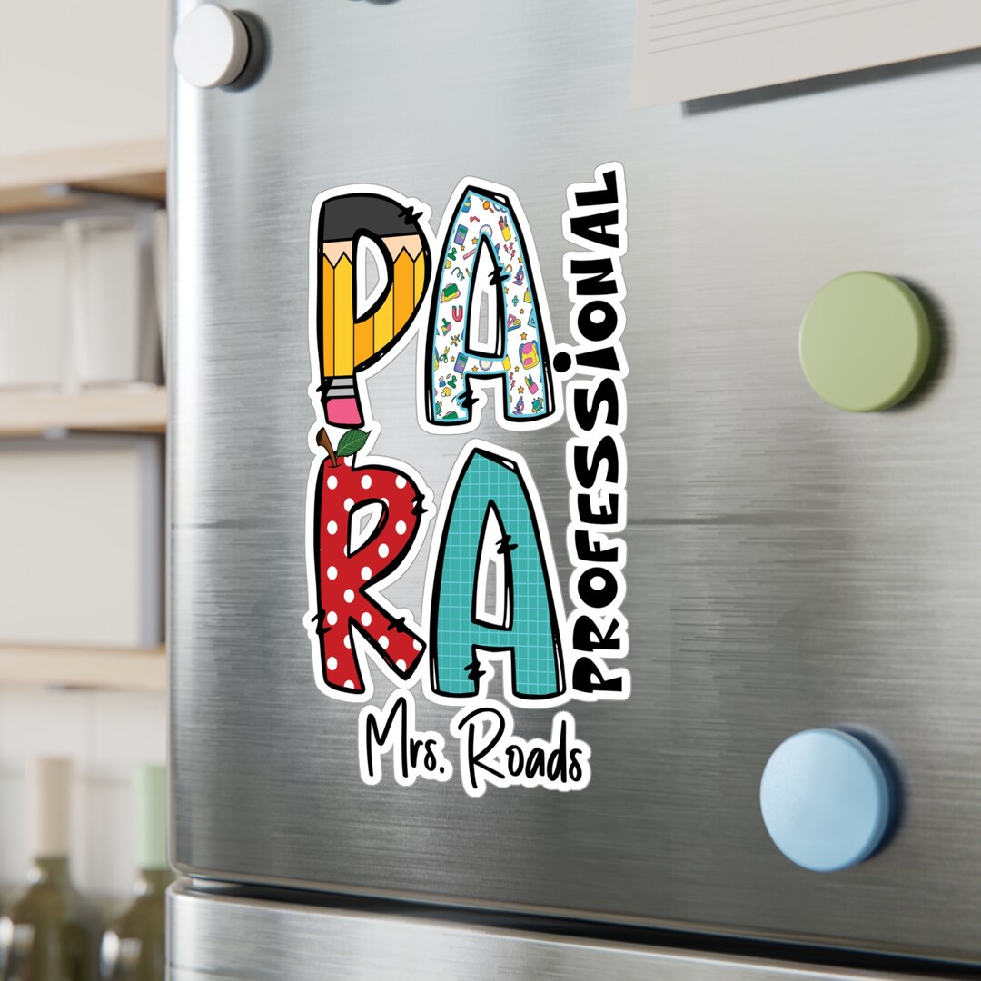 Custom Name Sticker Paraprofessional Gift Sped Para Gift Appreciation ...