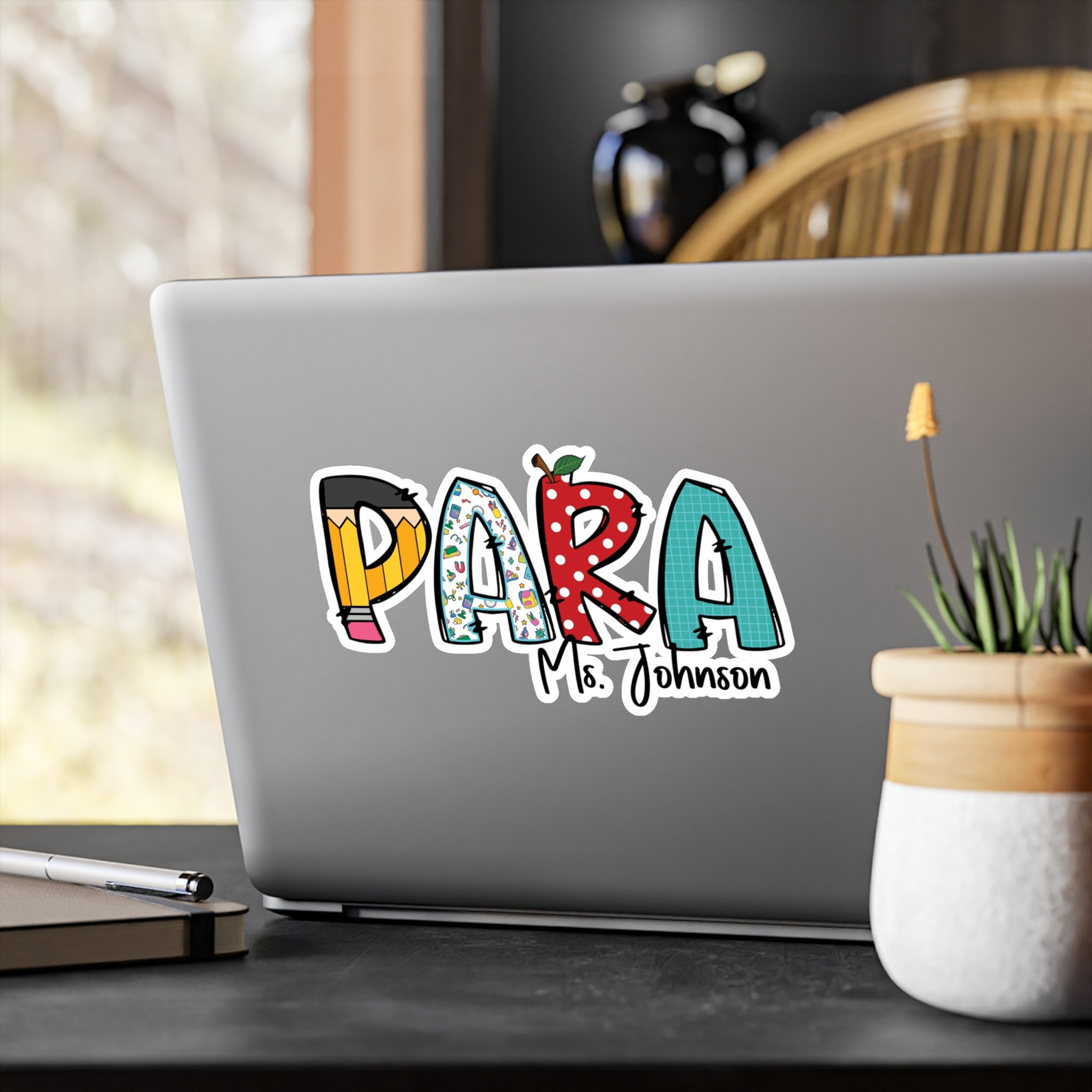 Custom Name Sticker Paraprofessional Gift Sped Para Gift Appreciation ...