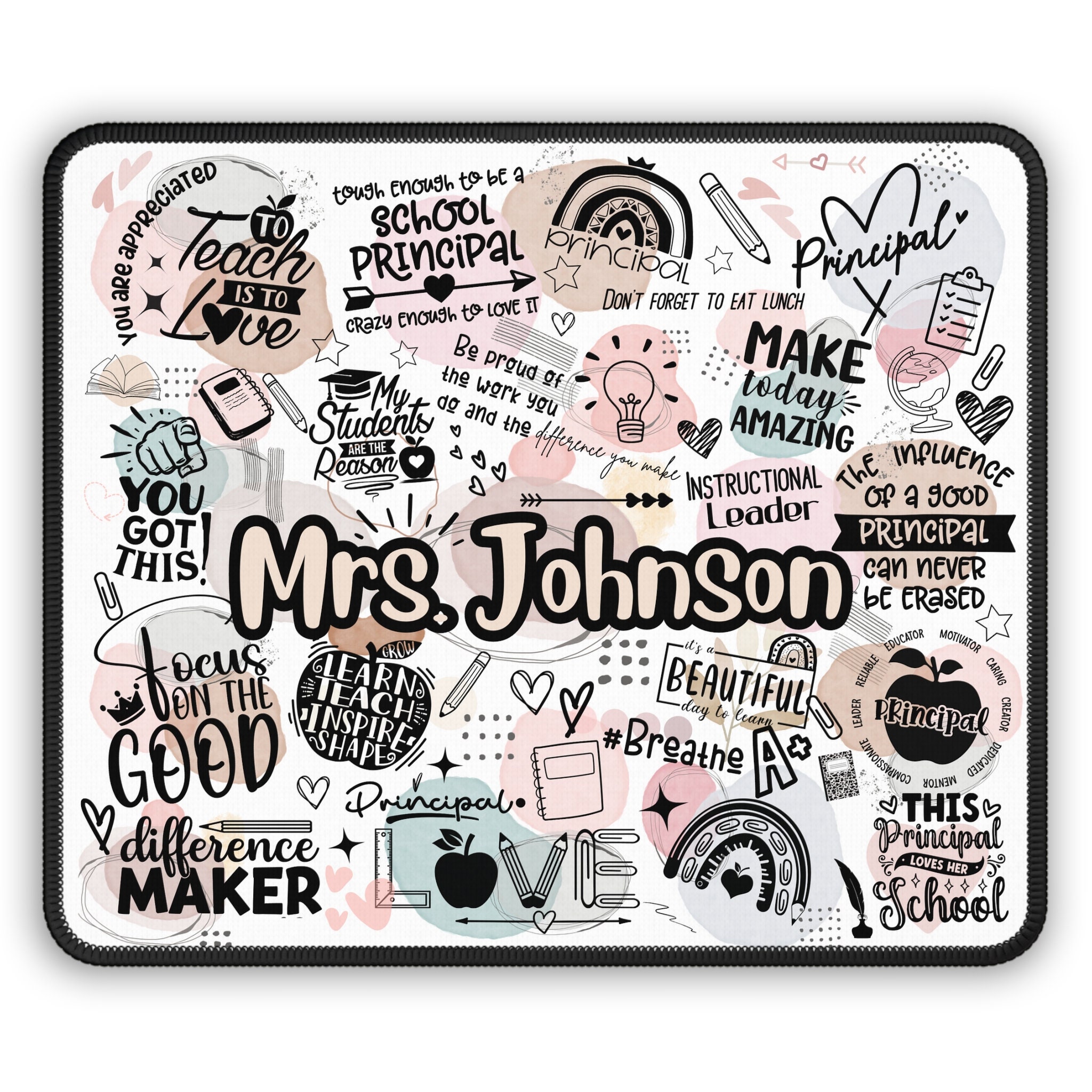 Custom School Principal Mouse Pad Principal Gift Appreciation Gift Back ...