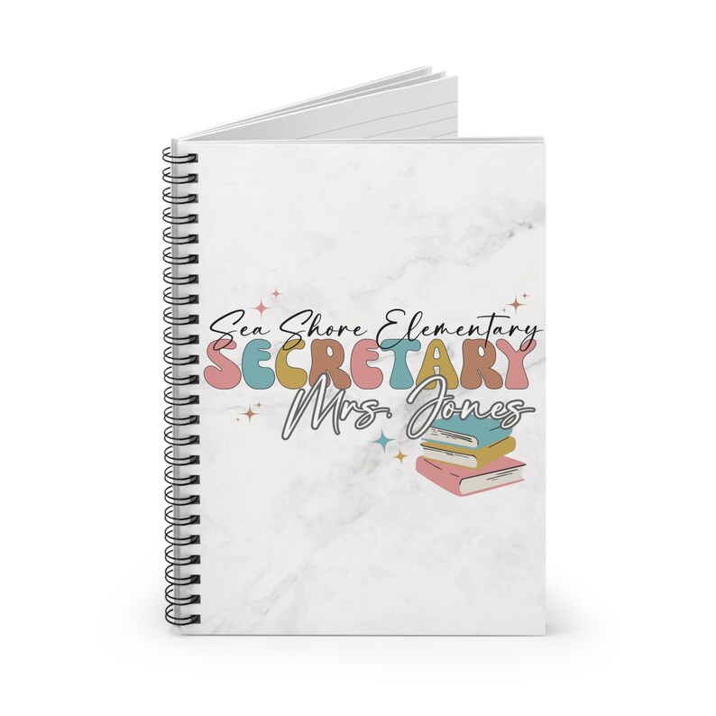 Custom Secretary Back-to-school Gift Office Staff Notebook School ...