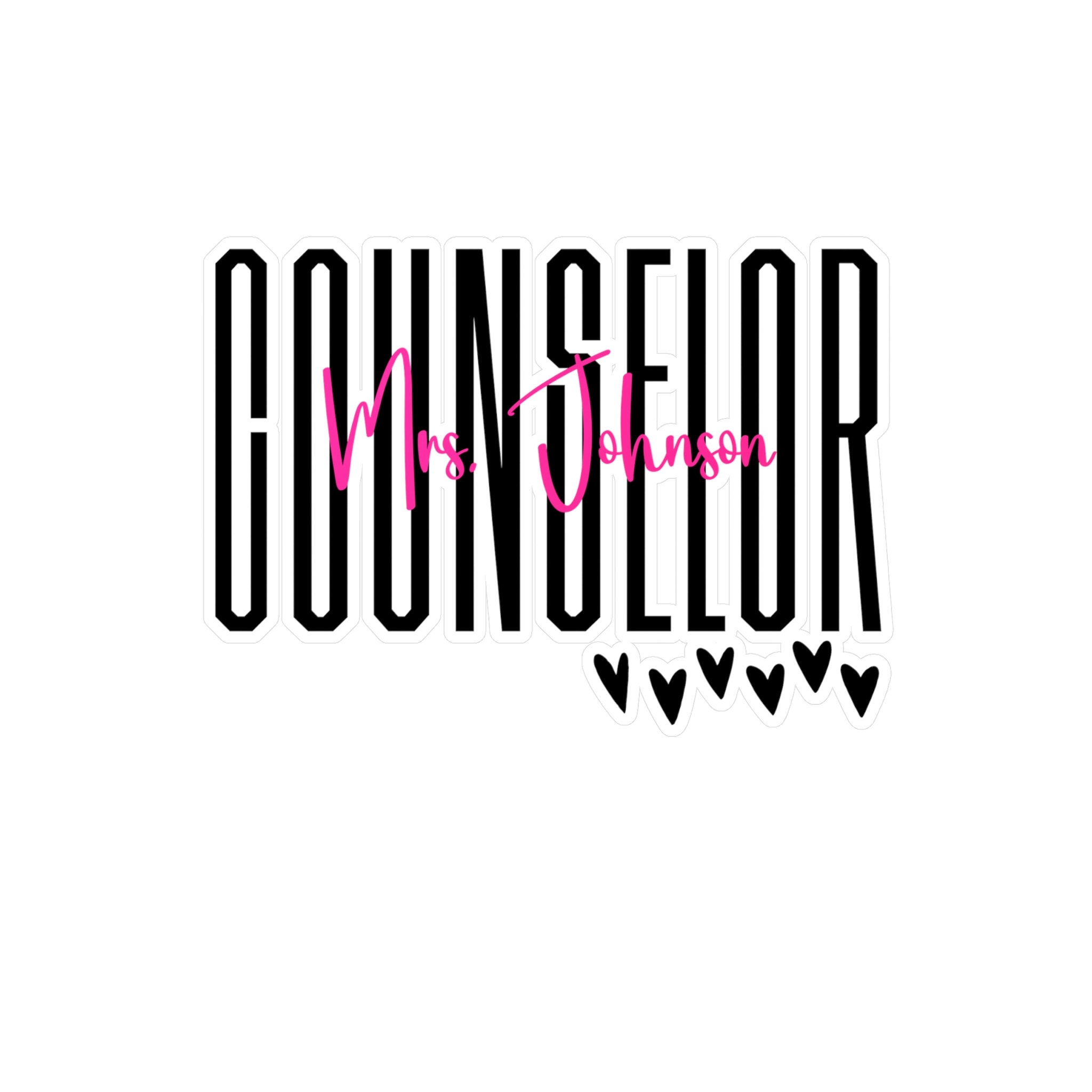 School Counselor Sticker Custom Teacher Stickers Educator - Etsy