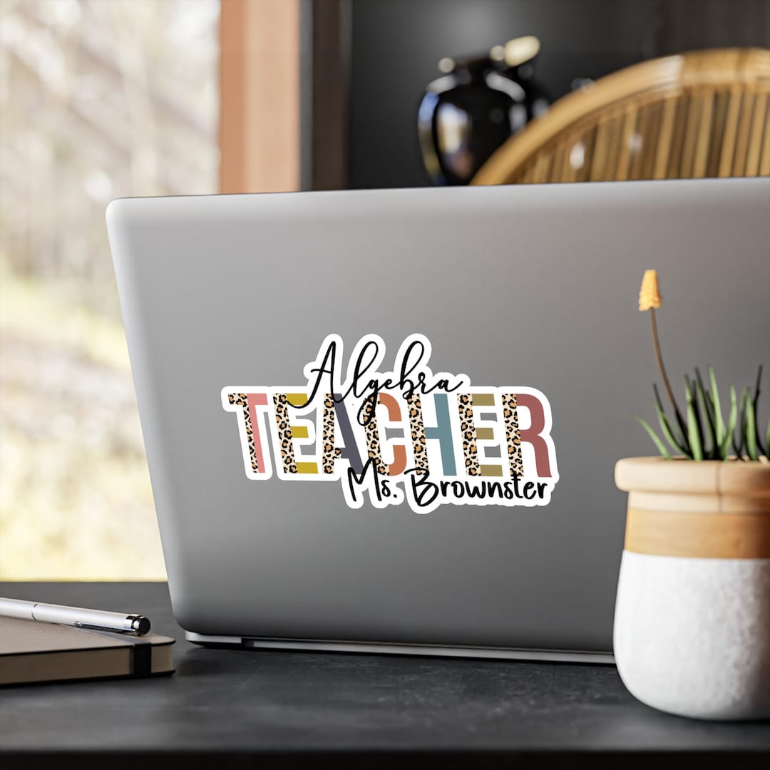 Algebra Teacher Stickers Educator Stickers Waterproof Sticker Teacher ...