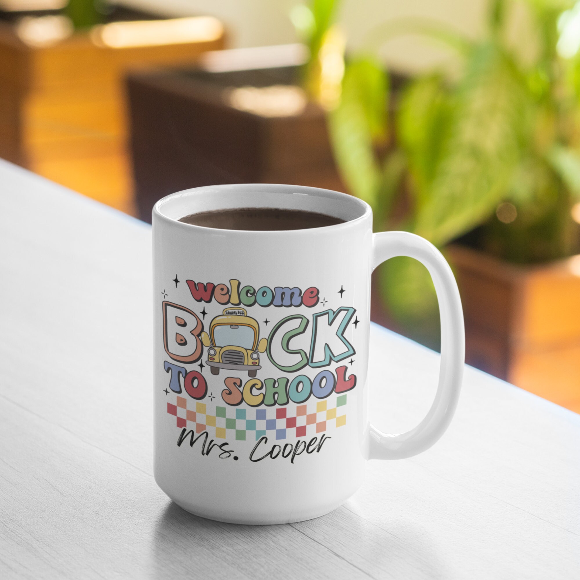 Welcome Back Custom Mug Educator Gift Back-to-school Personalization ...