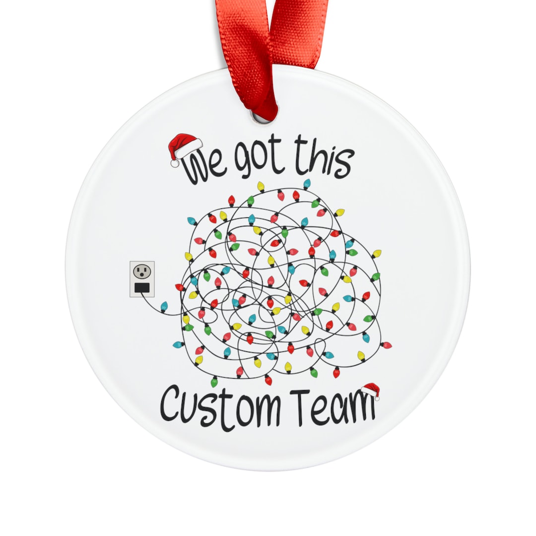 Custom Ornament Team Gift Holiday Staff Gift Funny Christmas Secret ...