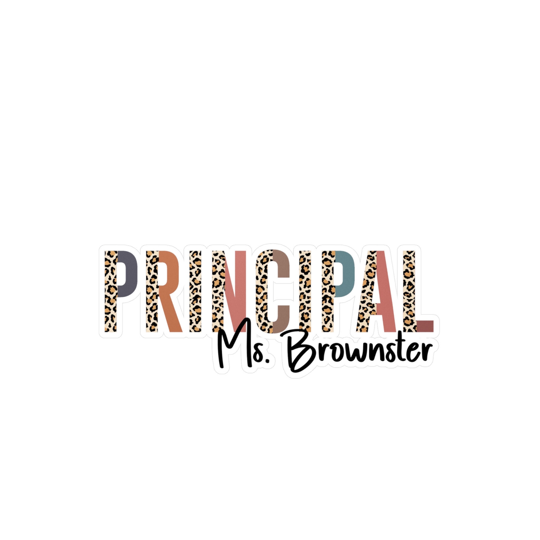 Custom School Principal Gift Teacher Stickers Educator - Etsy