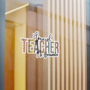Spanish Teacher Sticker Educator Sticker Waterproof Sticker Teacher ...