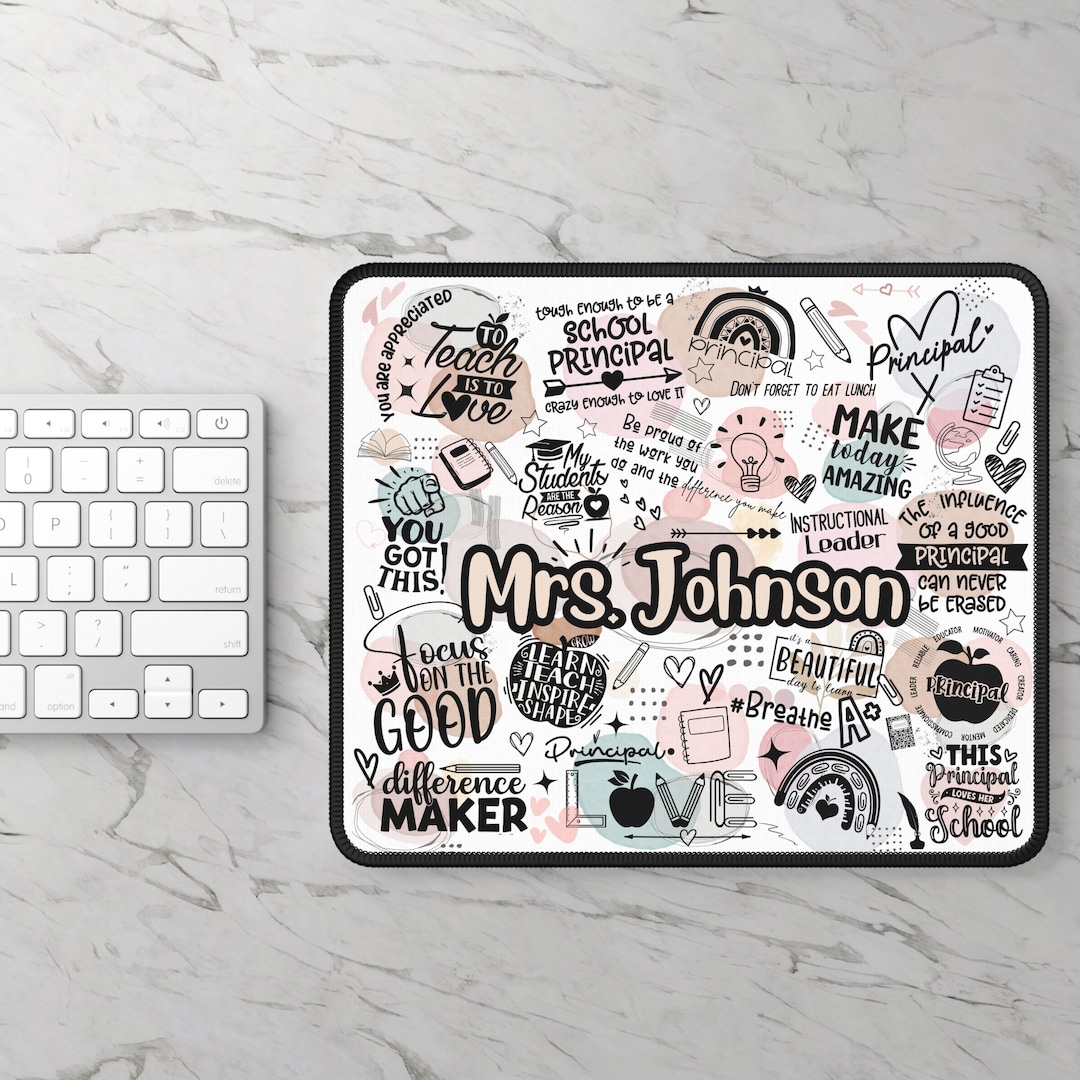 Custom School Principal Mouse Pad Principal Gift Appreciation Gift Back ...