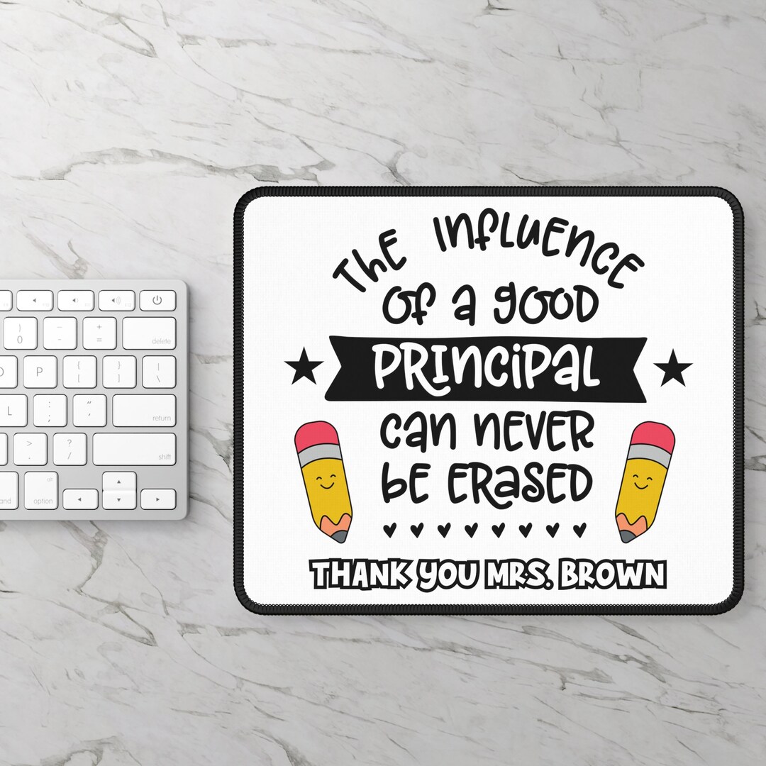 Custom School Principal Mouse Pad Principal Gift Appreciation Gift Back ...