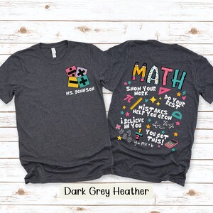 Custom Math Teacher Shirt Pi Day Shirt Back to School Shirt Mathematics ...