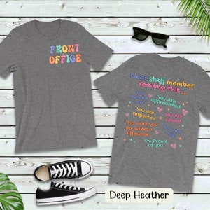 Custom Team Shirt Front Office Staff Shirts Team Shirts School Staff ...