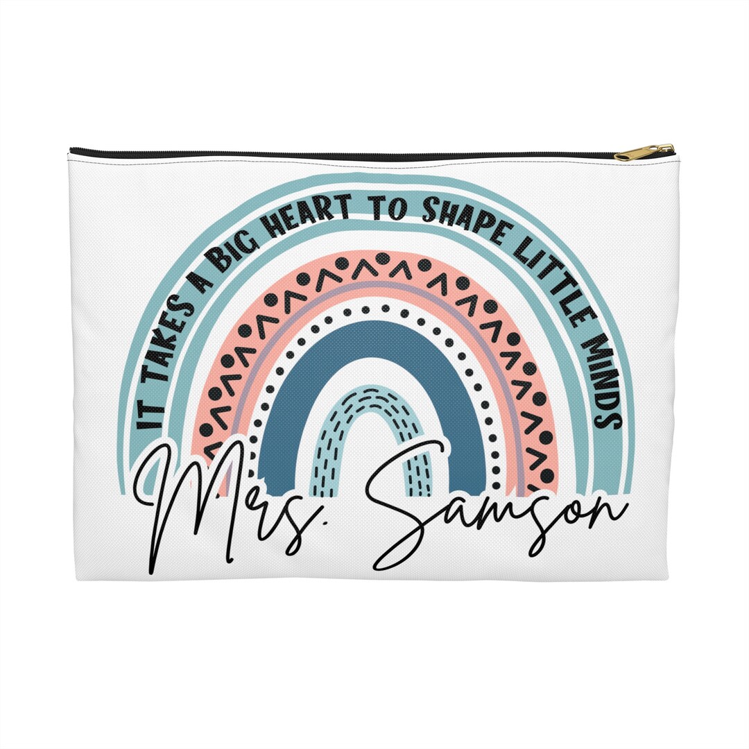 Personalized Pouches Accessory Pouch Personalized Teacher Bag Teacher ...