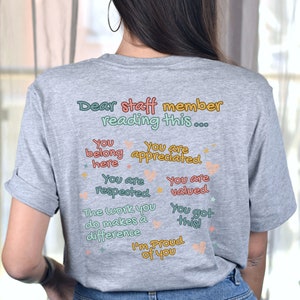 Back-to-school Shirt Custom Shirt Admin Team Shirts School Staff Gifts ...
