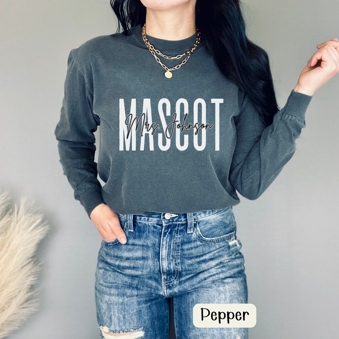 Custom School Spirit Shirt Mascot Shirt Gift Customized Comfort Colors ...