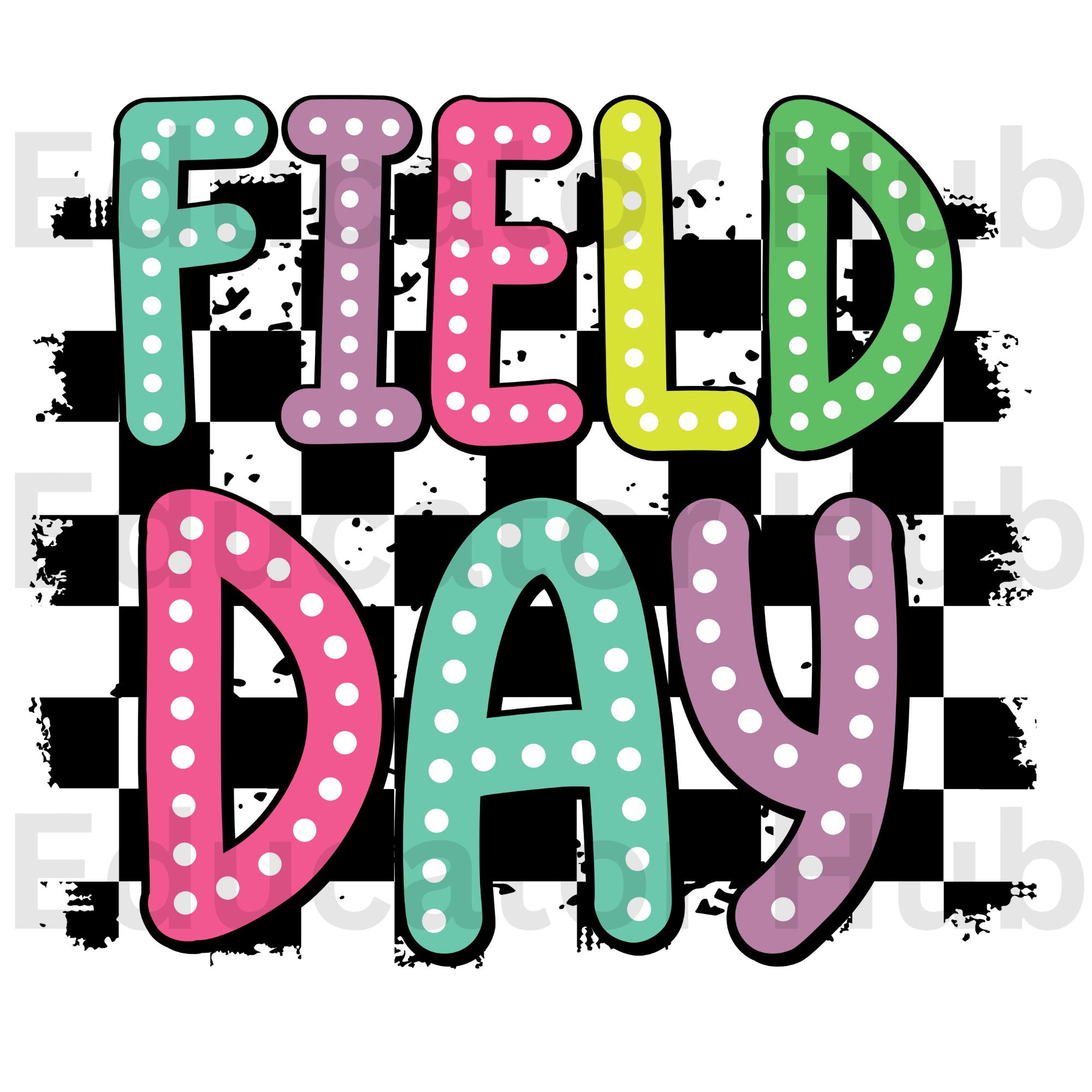 Field Day Teacher PNG File End of School Year Design Retro Clothes ...