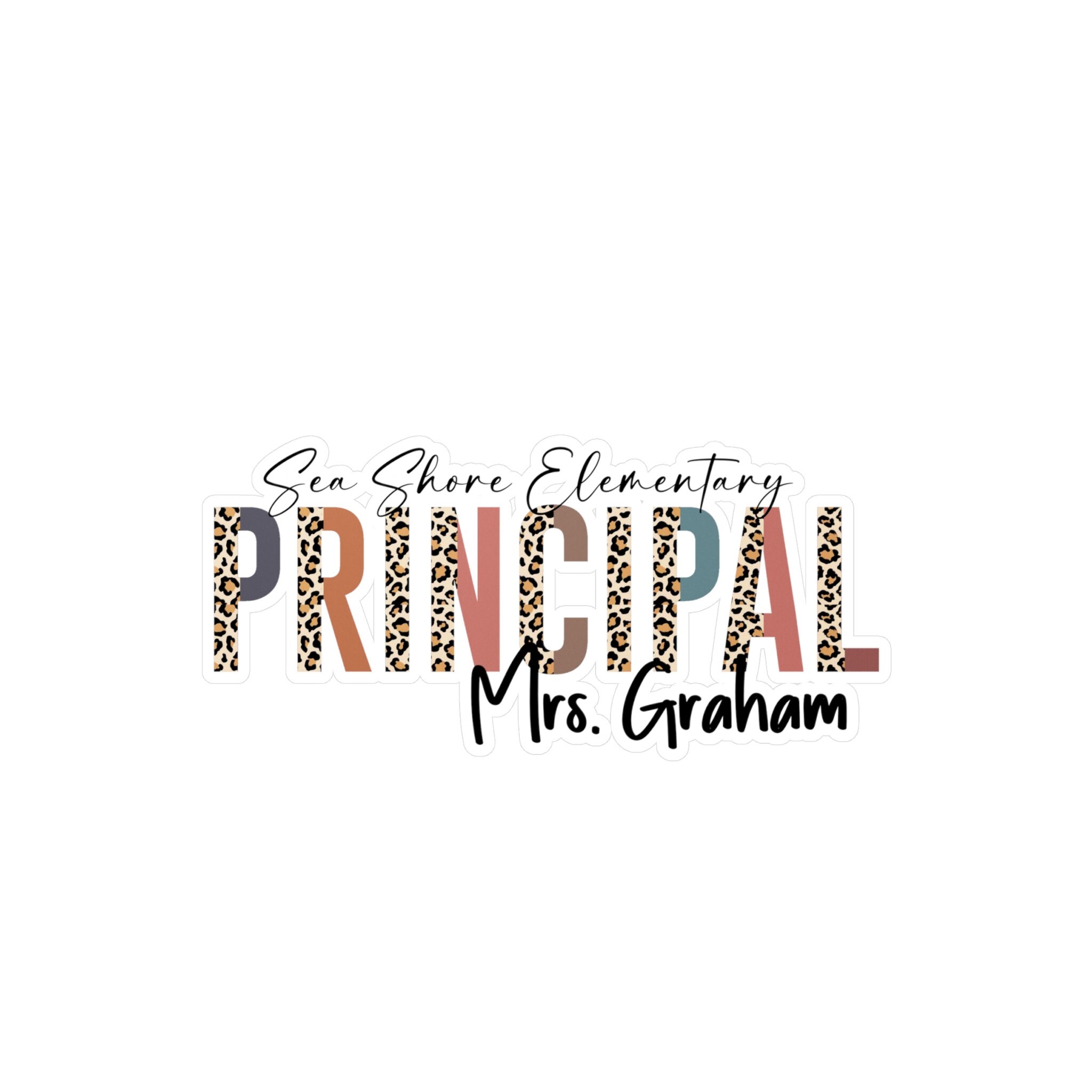 Custom School Principal Gift Teacher Stickers Educator Stickers ...