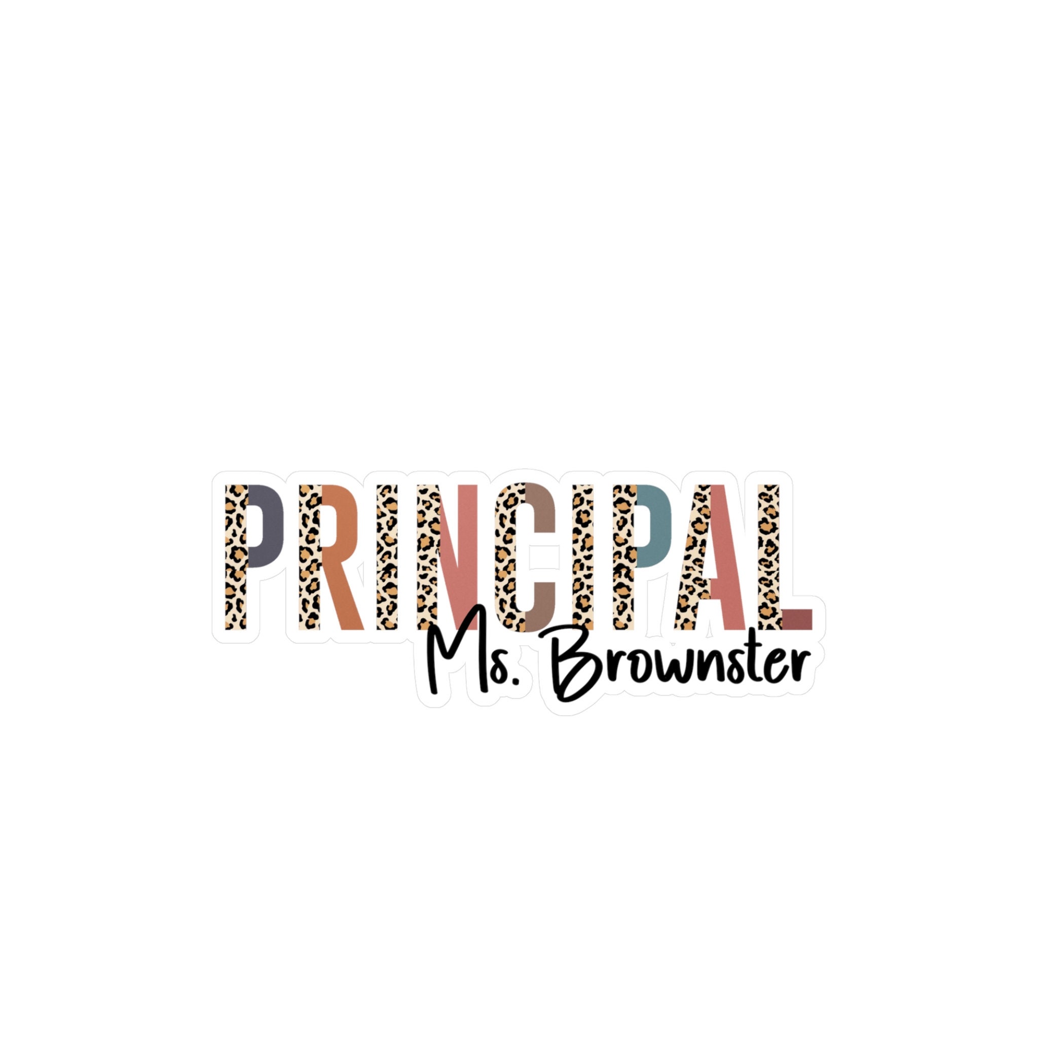 Custom School Principal Gift Teacher Stickers Educator Stickers ...