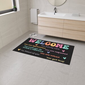 Back to School Office Decor Classroom Decor Welcome Mat Front Office ...