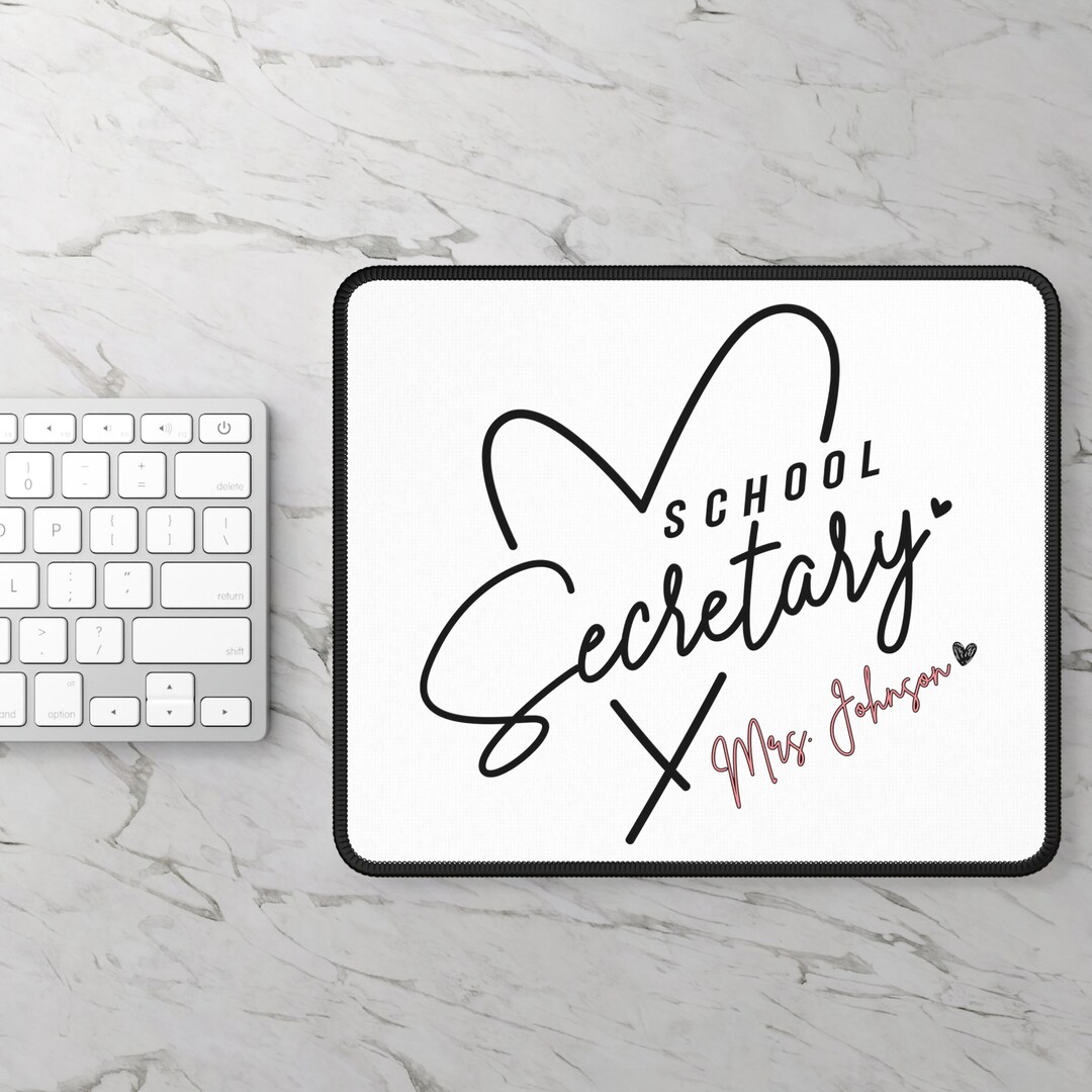 Custom School Secretary Mouse Pad Principal Gift Back-to-school Gift ...