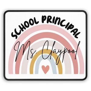 Custom School Principal Mouse Pad Principal Gift Appreciation Gift Back ...