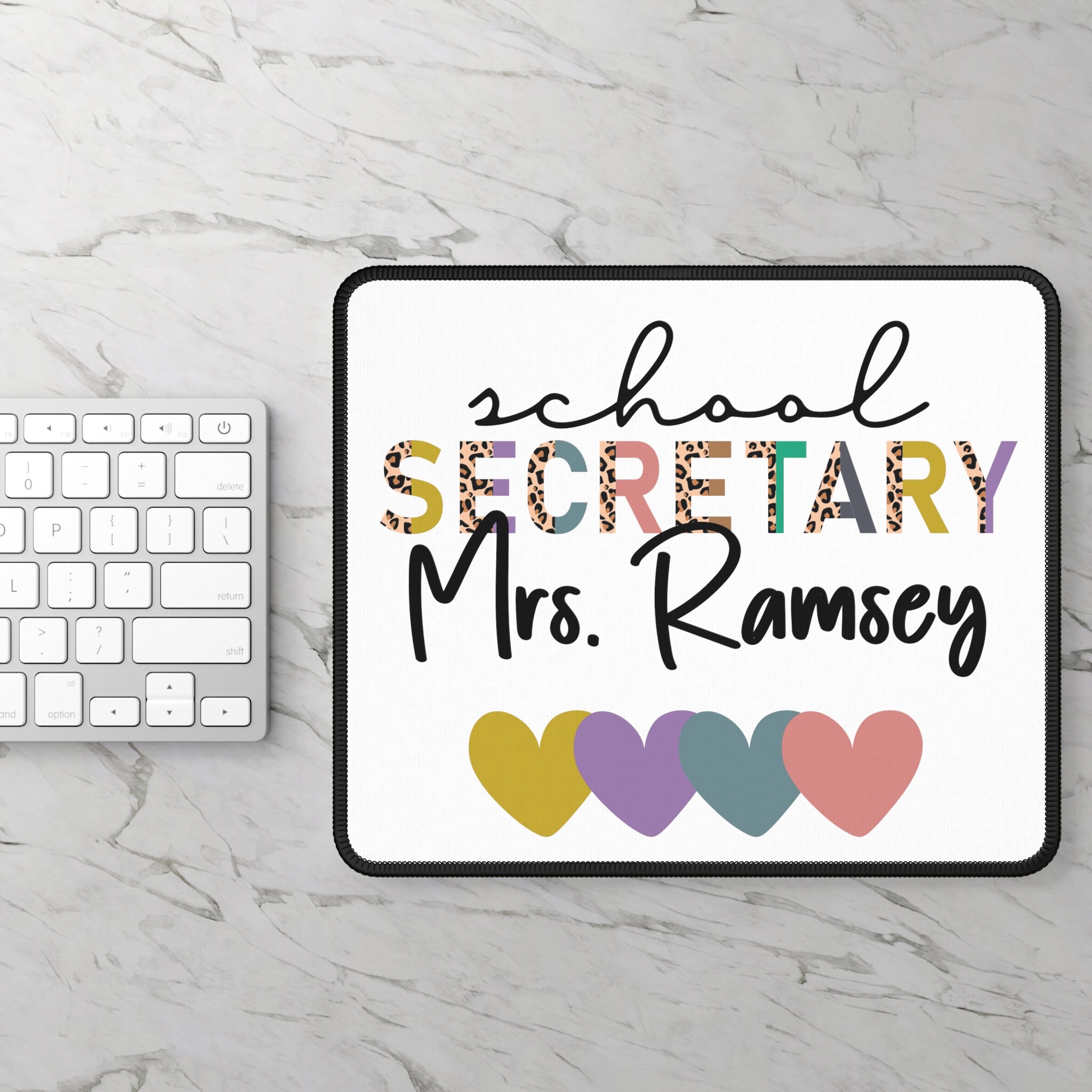 Custom School Secretary Mouse Pad Principal Gift Back-to-school Gift ...