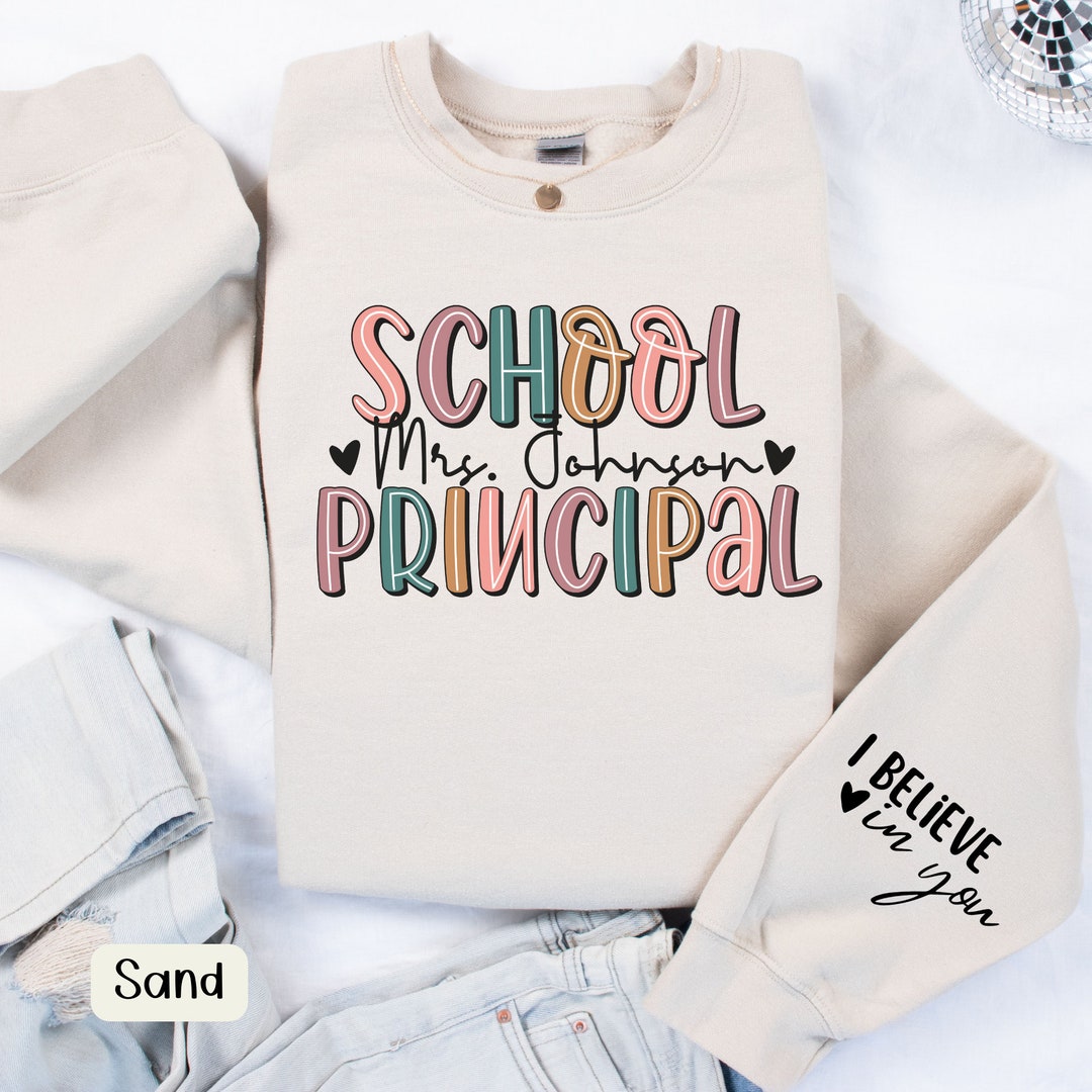 Custom School Principal Shirt School Shirt School Clothes Custom Back ...