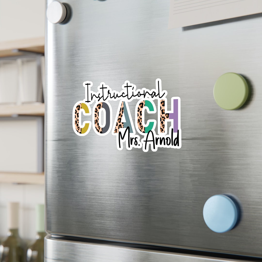 Instructional Coach Custom Name Sticker School Reading Coach ...