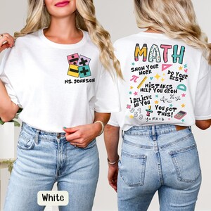 Custom Math Teacher Shirt Pi Day Shirt Back to School Shirt Mathematics ...