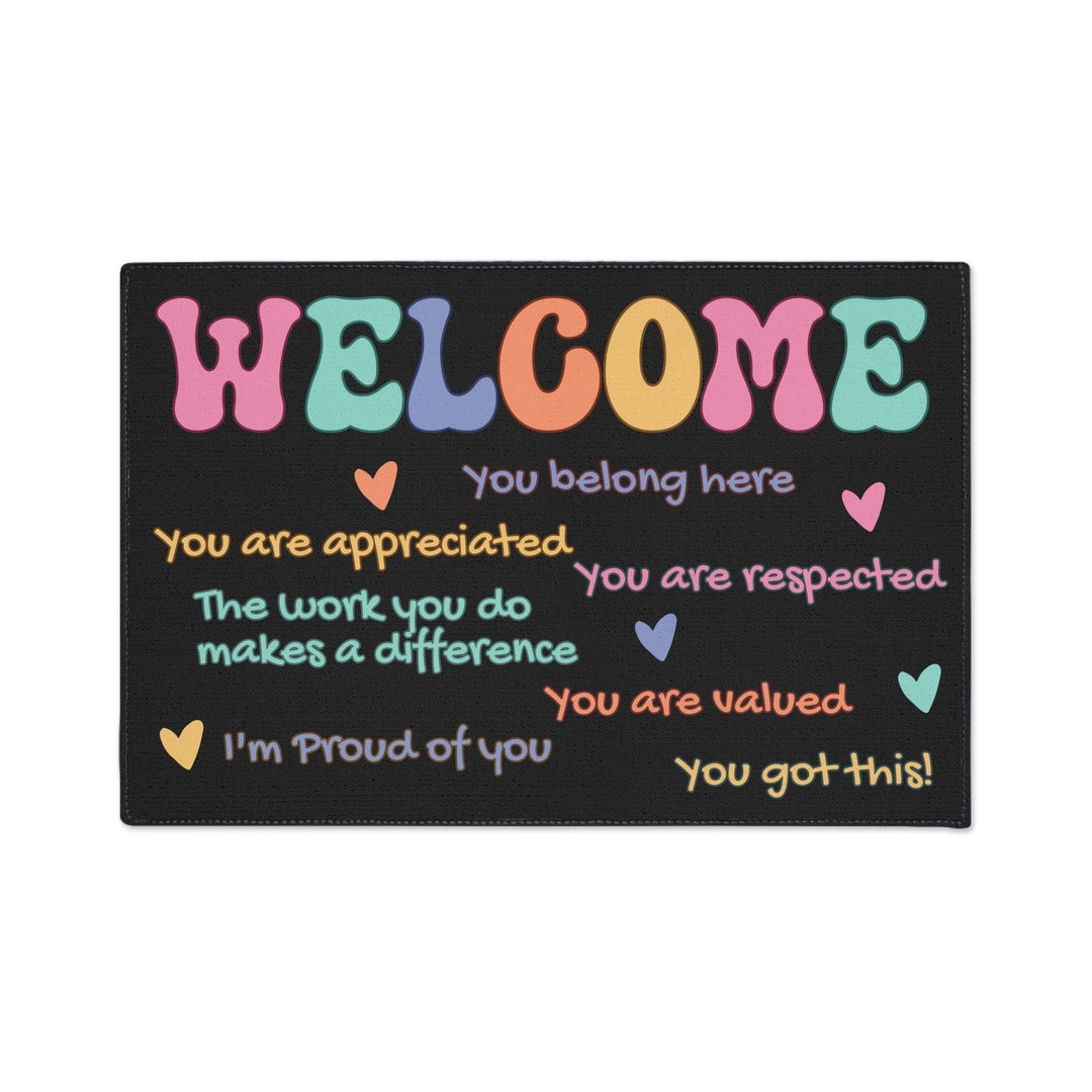 Back to School Office Decor Classroom Decor Welcome Mat Front Office ...