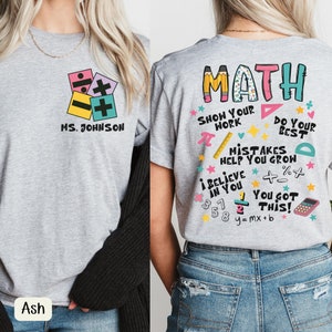Custom Math Teacher Shirt Pi Day Shirt Back to School Shirt Mathematics ...