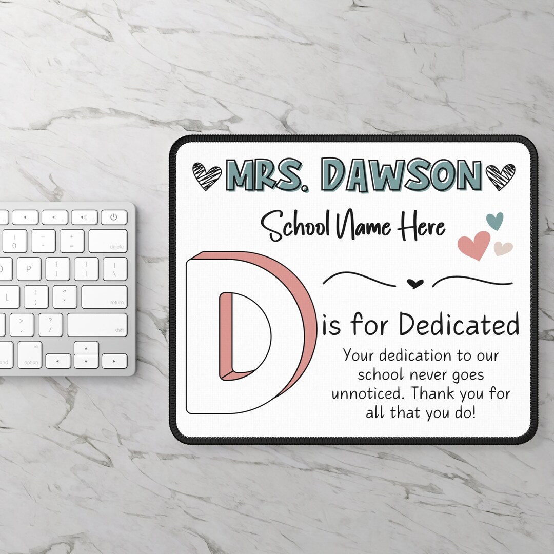 Custom School Principal Mouse Pad Assistant Principal Gift Teacher ...